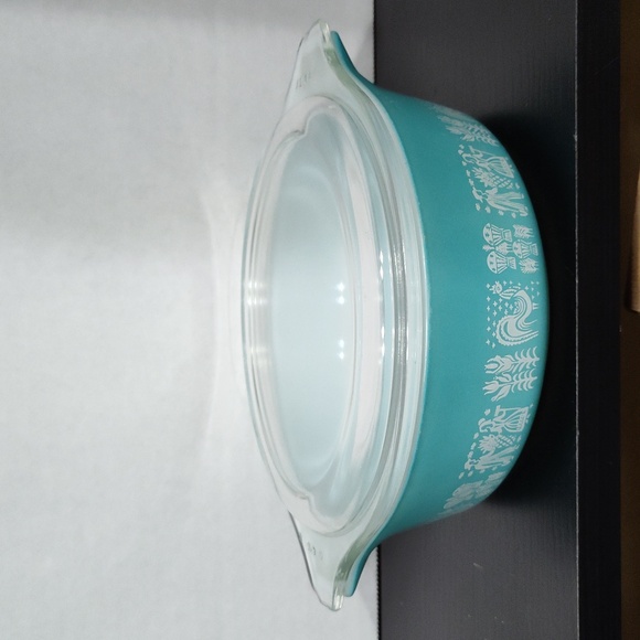 Pyrex | Kitchen | Pyrex Amish Butterprint Turquoise 47 1 Pint With Lid ...